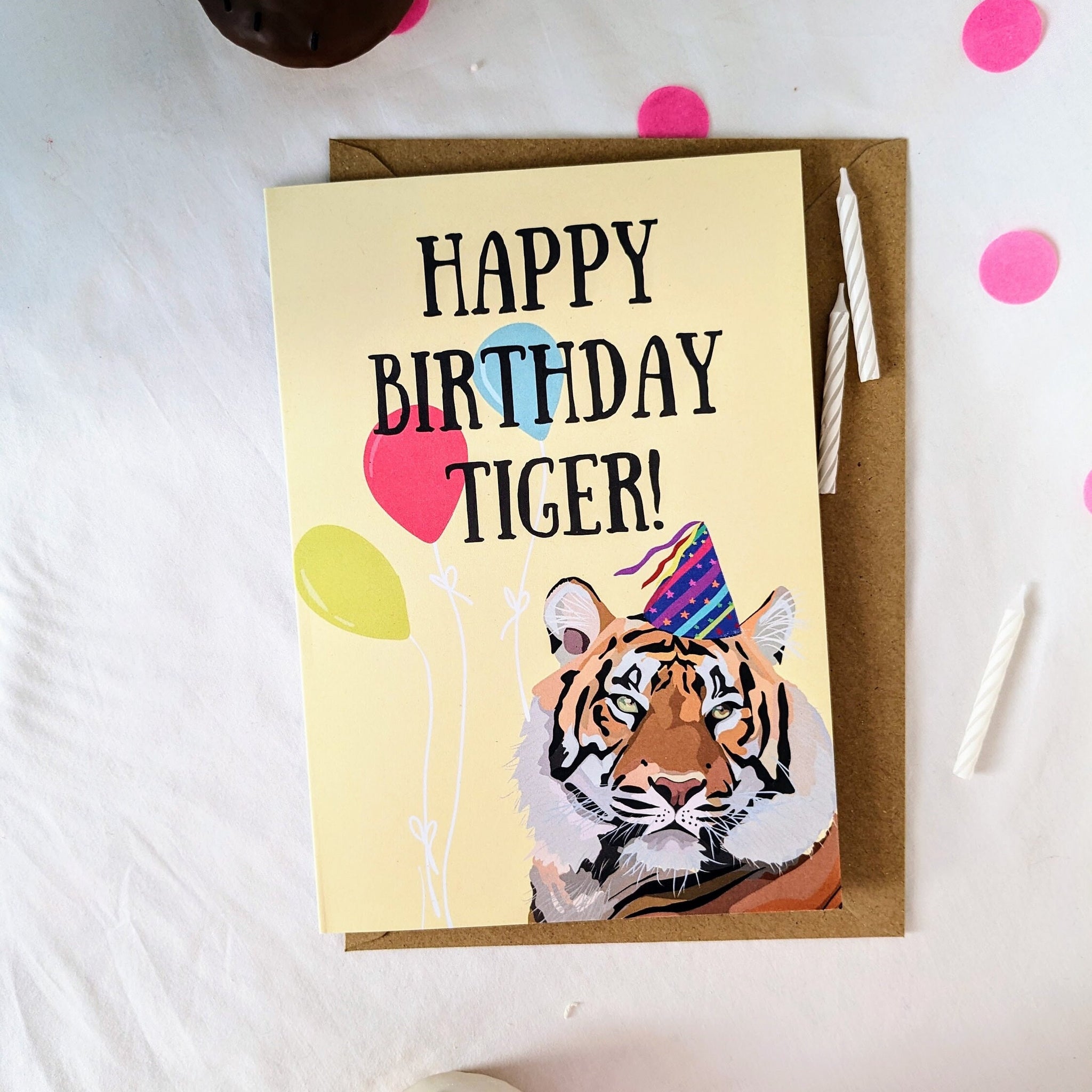 Tiger Birthday Card/ Happy Birthday Tiger – SazzleByBell
